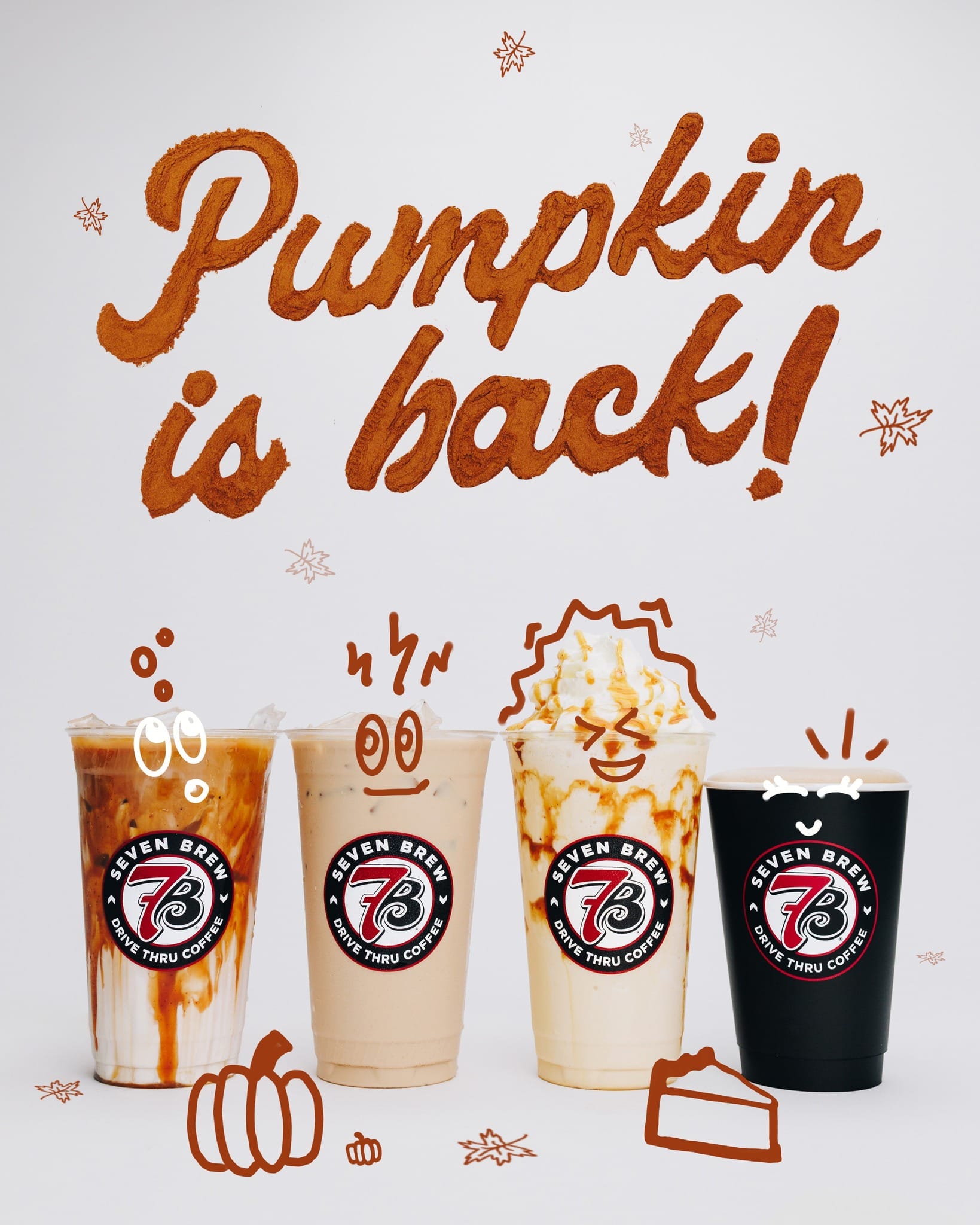 7 Brew Pumpkin Drinks: Savor Fall Flavors Starting at $4.50