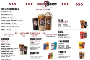 7 Brew Menu with Prices 2025 & Pictures - Updated April